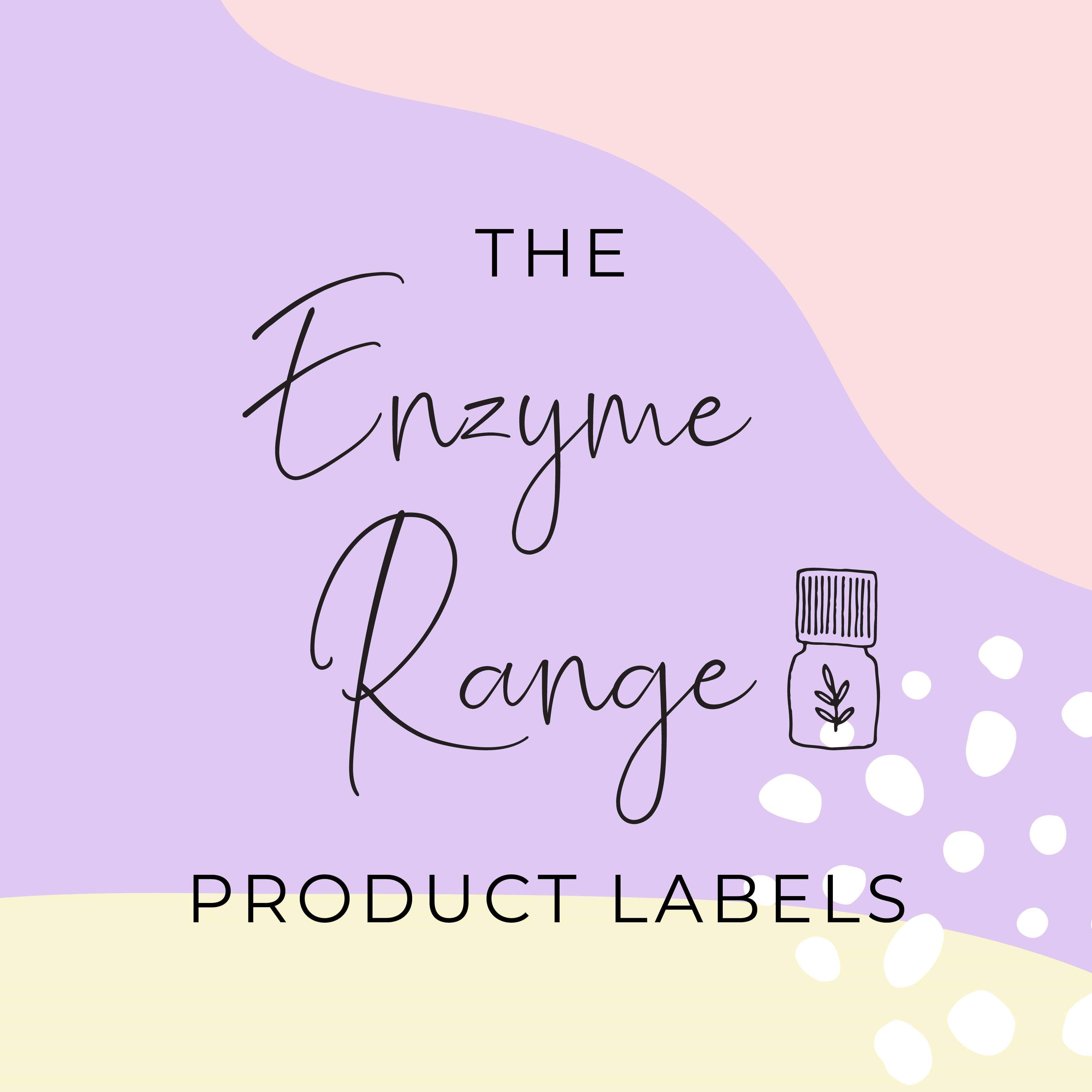 The Enzyme Range Product Labels – Long Story Short Design and Print