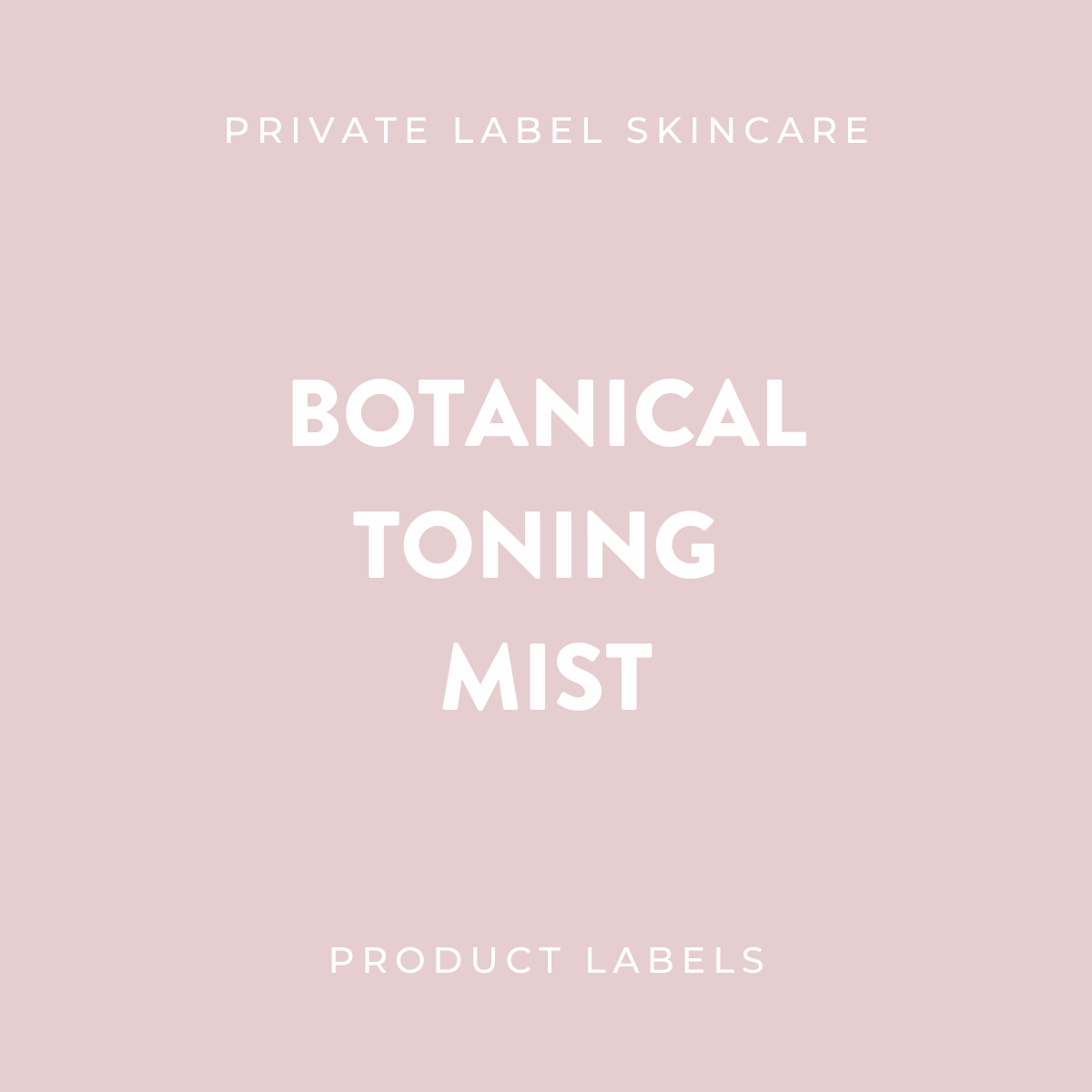 Botanical Toning Mist Product Labels (x 20 labels) – Long Story Short ...