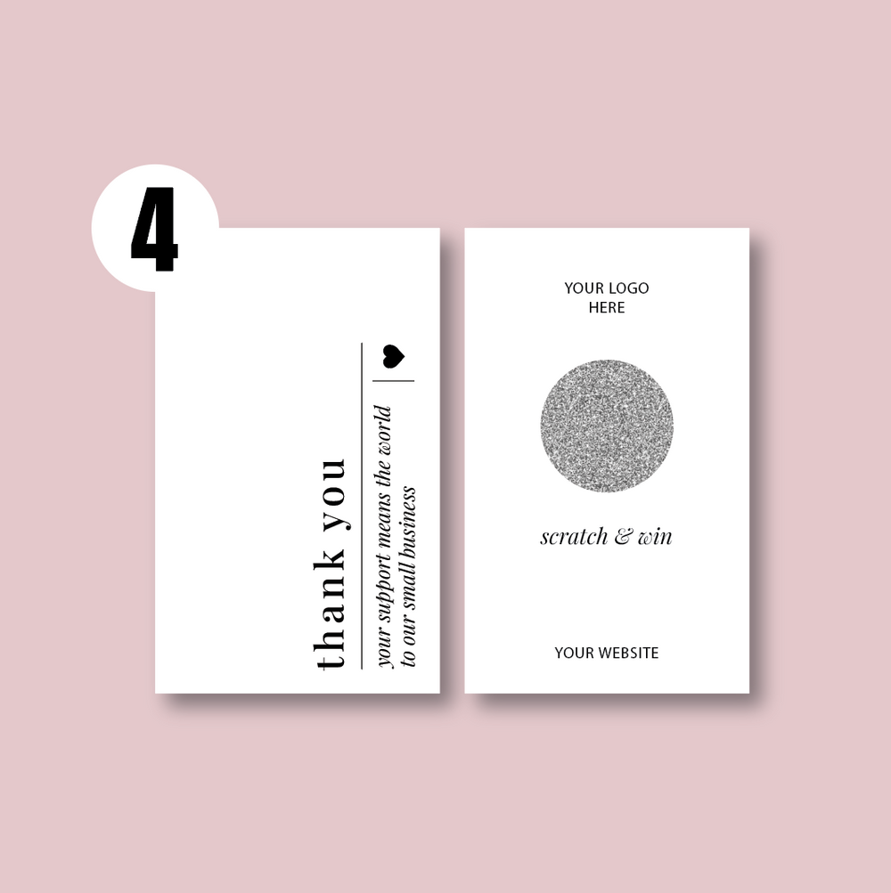 Customer Loyalty Scratchie Cards – Long Story Short Design and Print