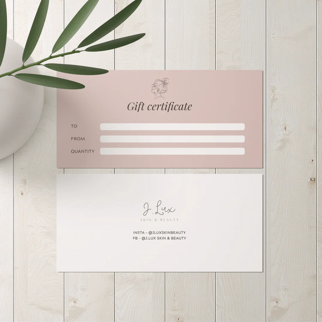 Gift Certificate Design – Long Story Short Design and Print