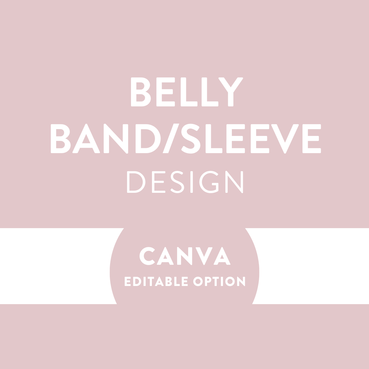 Custom Belly Band/Sleeve Design - Editable Canva Template – Long Story ...