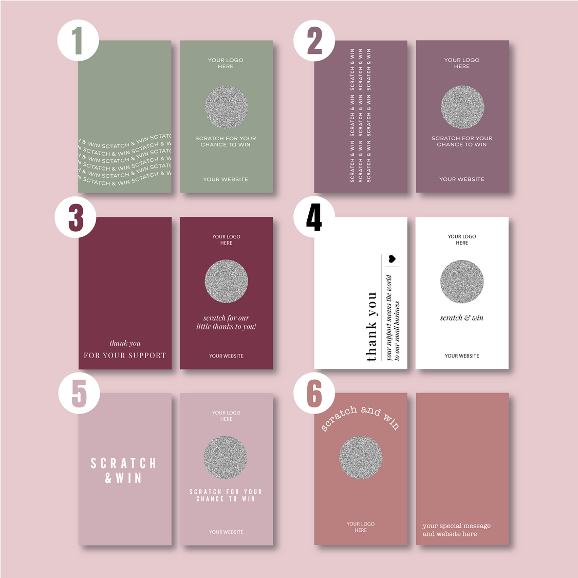 Customer Loyalty Scratchie Cards – Long Story Short Design and Print