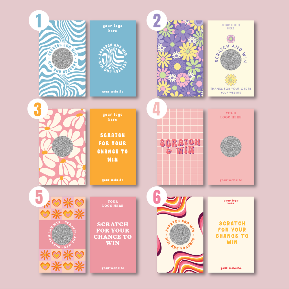 Customer Loyalty Scratchie Cards – Long Story Short Design and Print