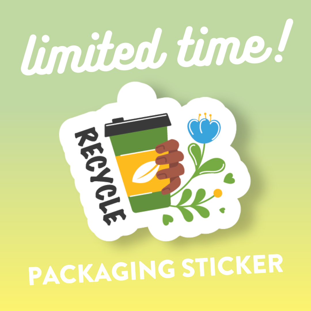 'Recycle' Packaging Labels (Eco Matte Vinyl) – Long Story Short Design ...